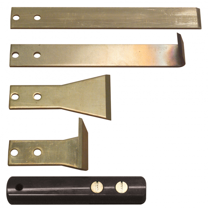 IMS Company - Brass Scraper Kit, Heavy Duty, Includes (1) Handle and (4 ...