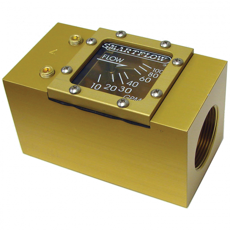 IMS Company - Flowmeter, 1-1/2" NPT Inlet and Outlet, 100 gpm, Aluminum ...