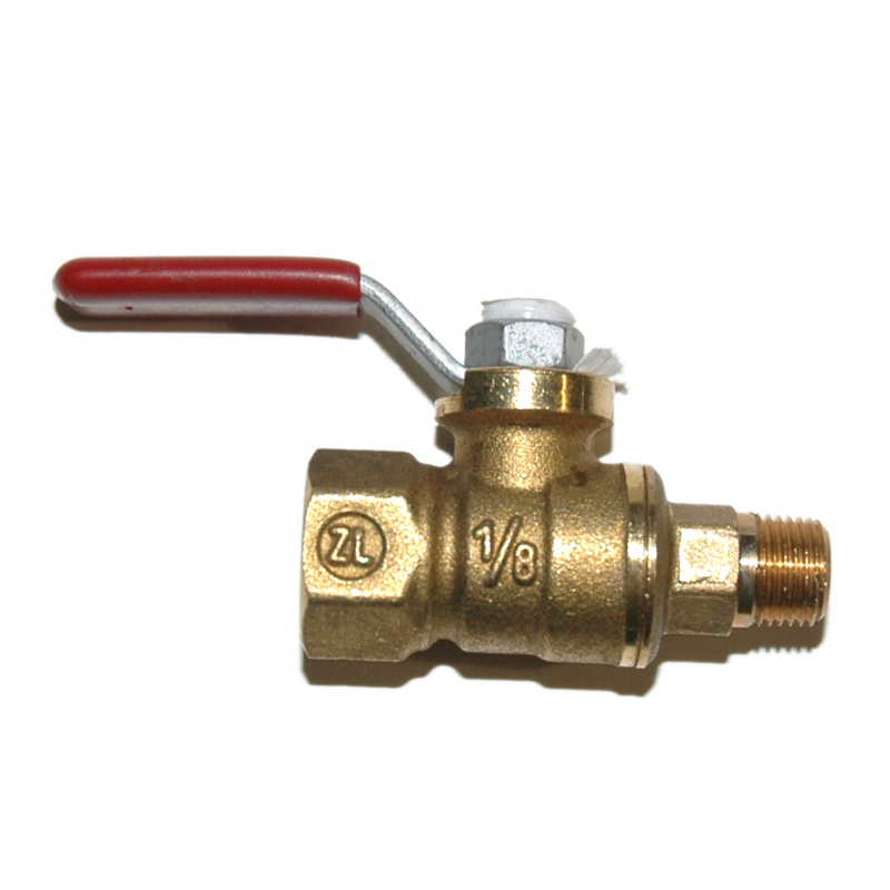 IMS Company - Ball Valve, 1/8" Male x 1/8" Female NPT Low Profile Stem ...