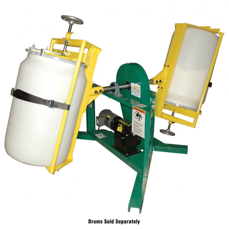 IMS Company - Double Drum Tumbler, IMS Model TBD15, 1-1/2 hp Belt Drive ...